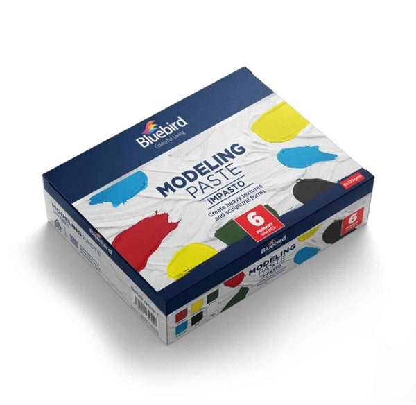 Bluebird Coloured Modeling Paste 125 gm – Set of 6 . 2 Shade Selection ...